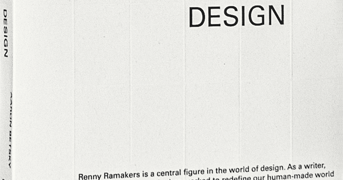 Renny Ramakers Rethinking Design | Lars Müller Publishers
