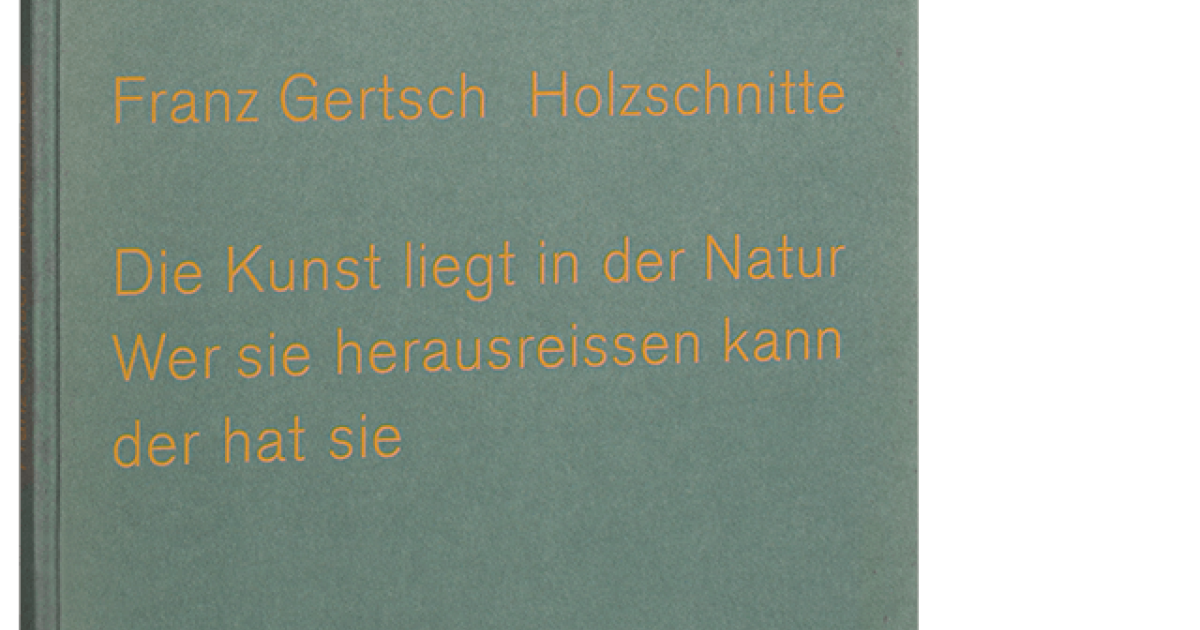 Holzschnitte (signed copy) | Lars Müller Publishers